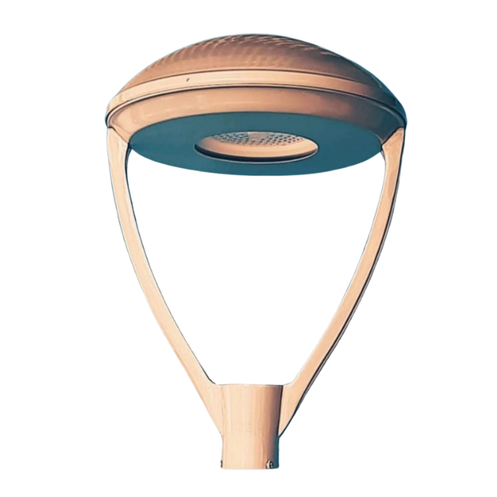 FAROLA LED EXTERIOR TIPO ISLA 100W PARA ALUMBRADO PUBLICO CON LUMINARIA ...